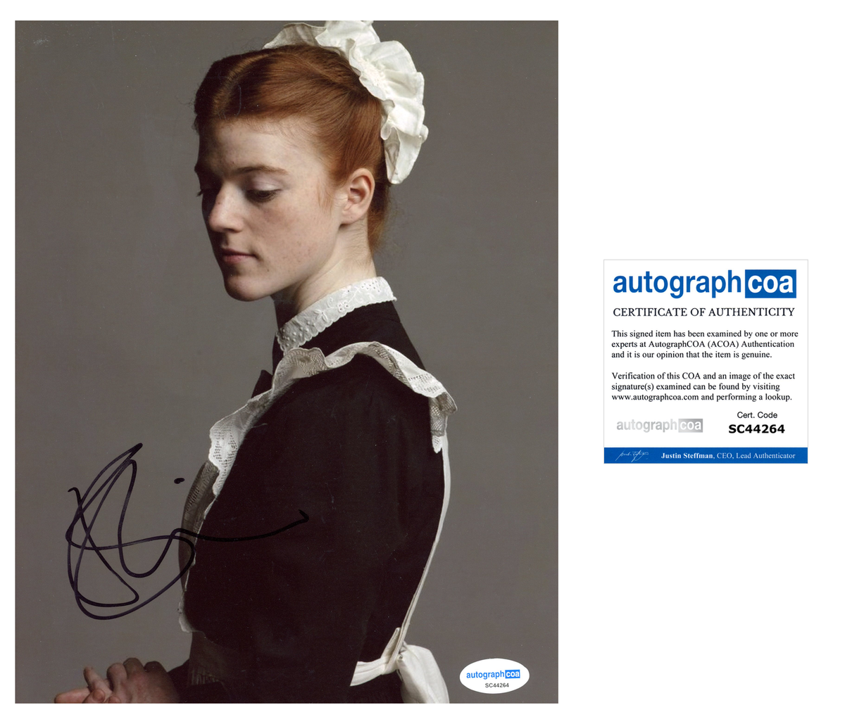 Rose Leslie Downton Abbey Signed Autograph 8x10 Photo ACOA | Outlaw ...