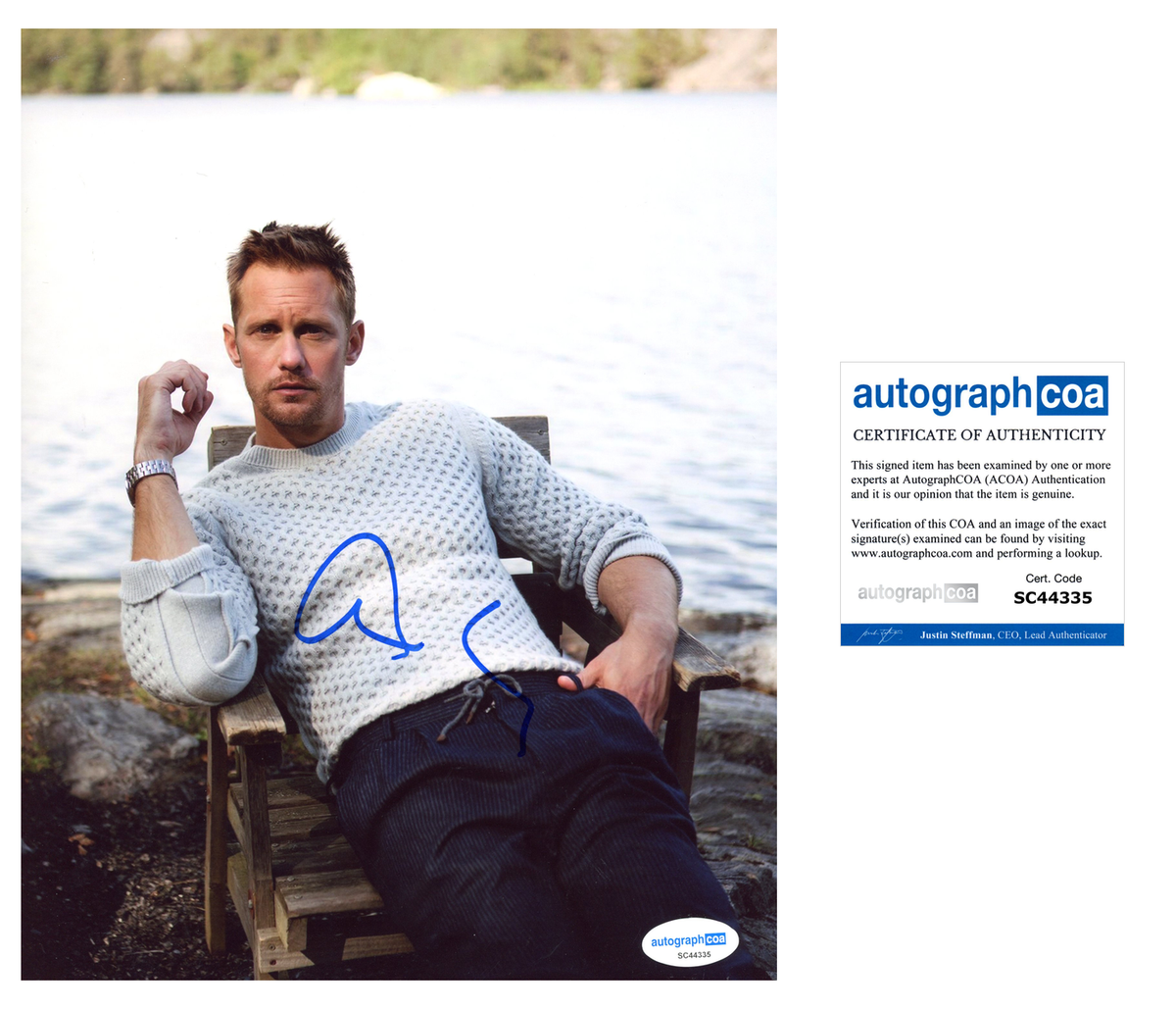 Alexander Skarsgard Signed Autograph 8x10 Photo ACOA | Outlaw Hobbies ...