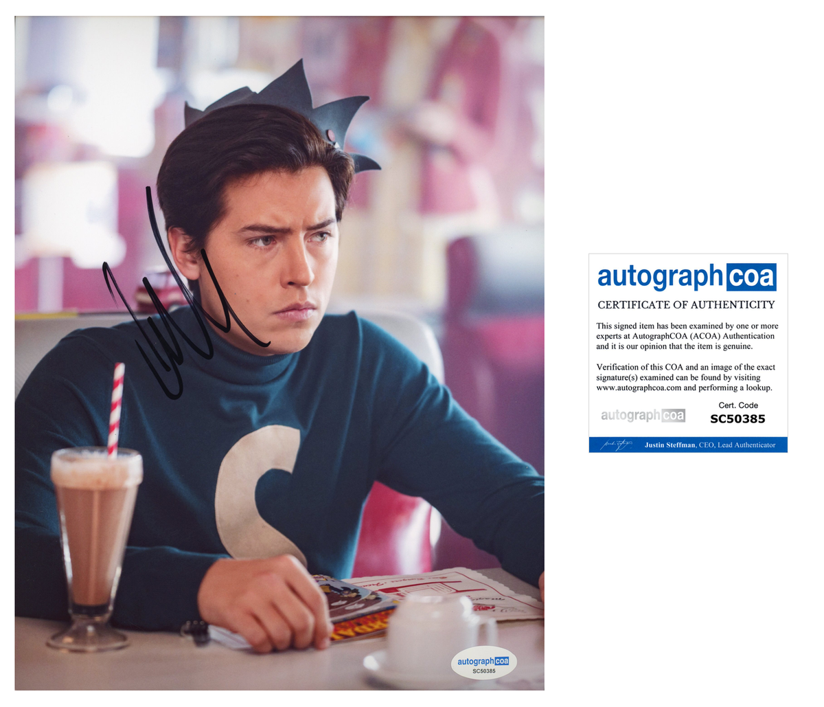 Cole Sprouse Riverdale Signed Autograph 8x10 Photo ACOA | Outlaw ...