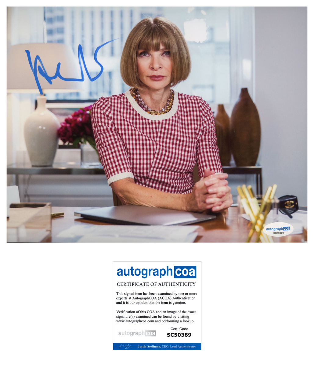 Anna Wintour Vogue Signed Autograph 8x10 Photo ACOA | Outlaw Hobbies ...