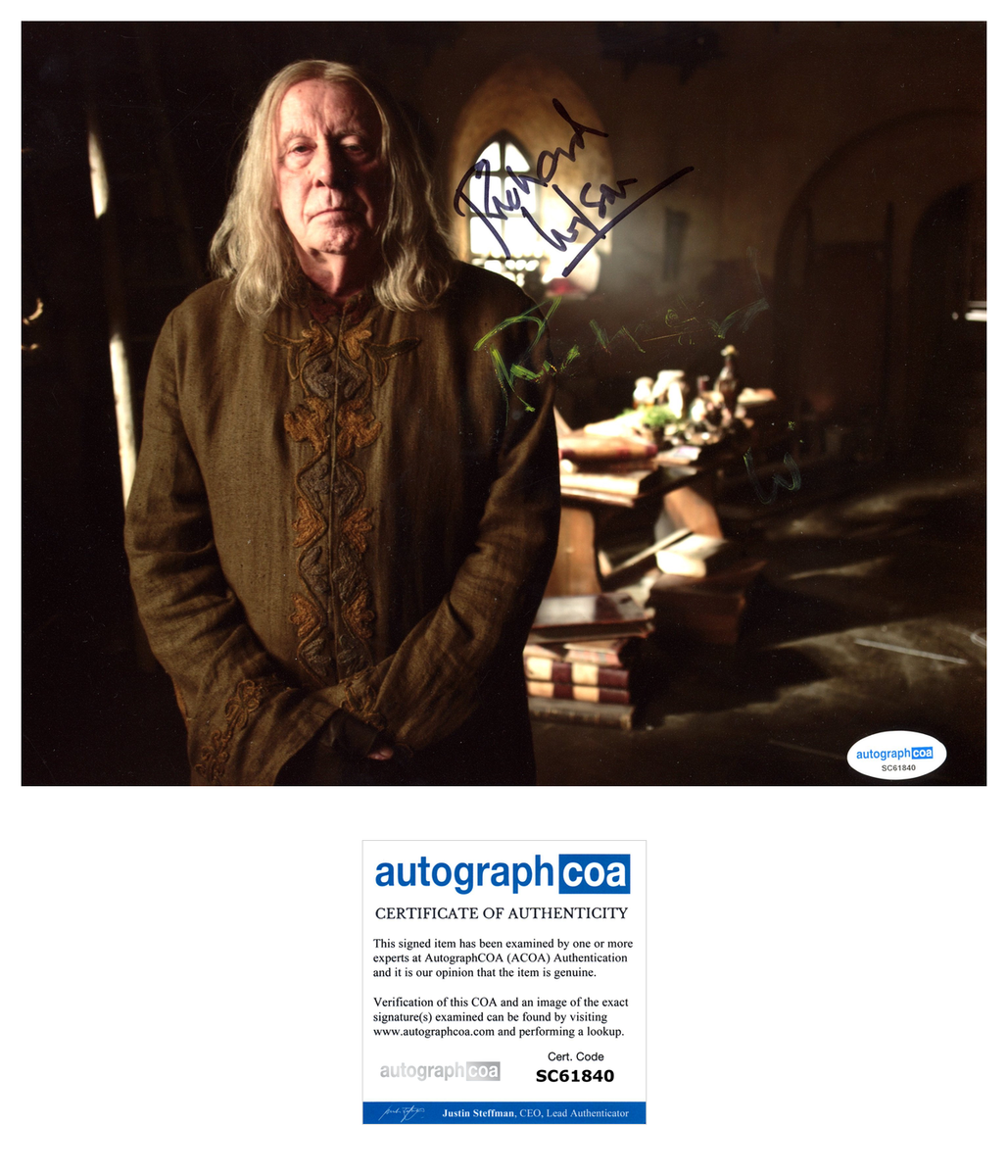 Richard Wilson Merlin Signed Autograph 8x10 Photo ACOA | Outlaw Hobbies ...