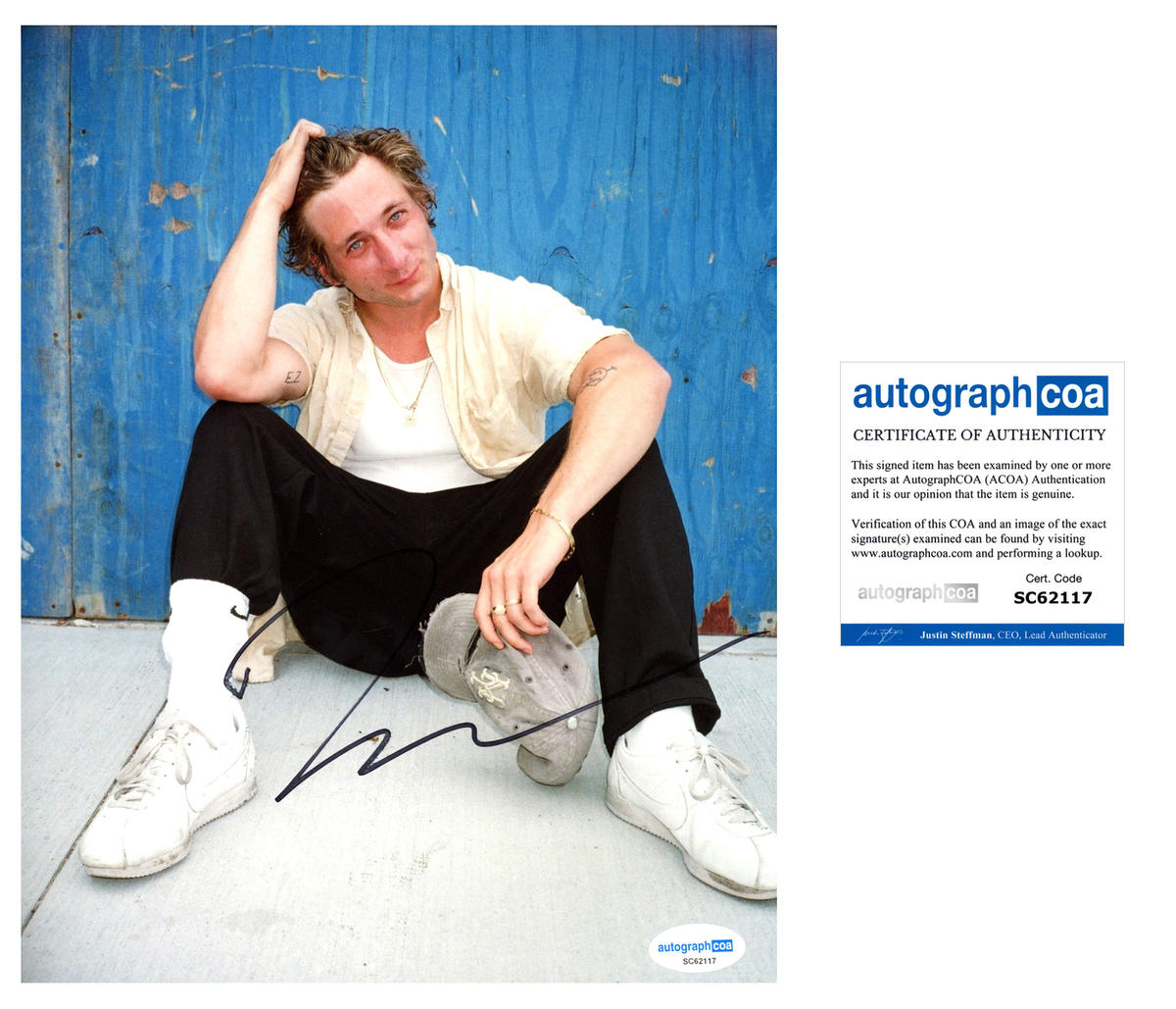Jeremy Allen White The Bear Signed Autograph 8x10 Photo ACOA | Outlaw ...