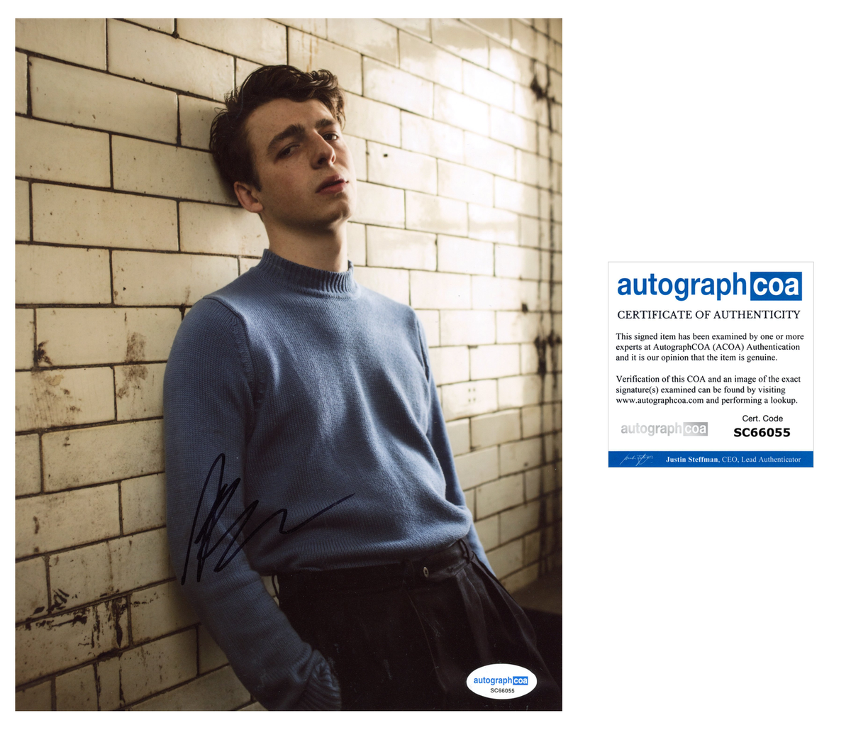 Anthony Boyle Masters of Air Signed Autograph 8x10 Photo ACOA | Outlaw ...