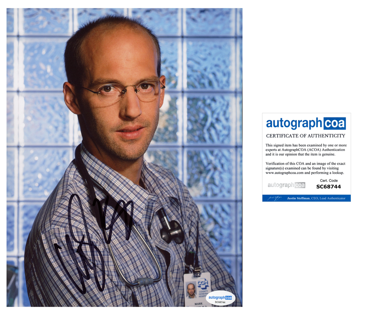 Anthony Edwards ER Signed Autograph 8x10 Photo ACOA | Outlaw Hobbies ...