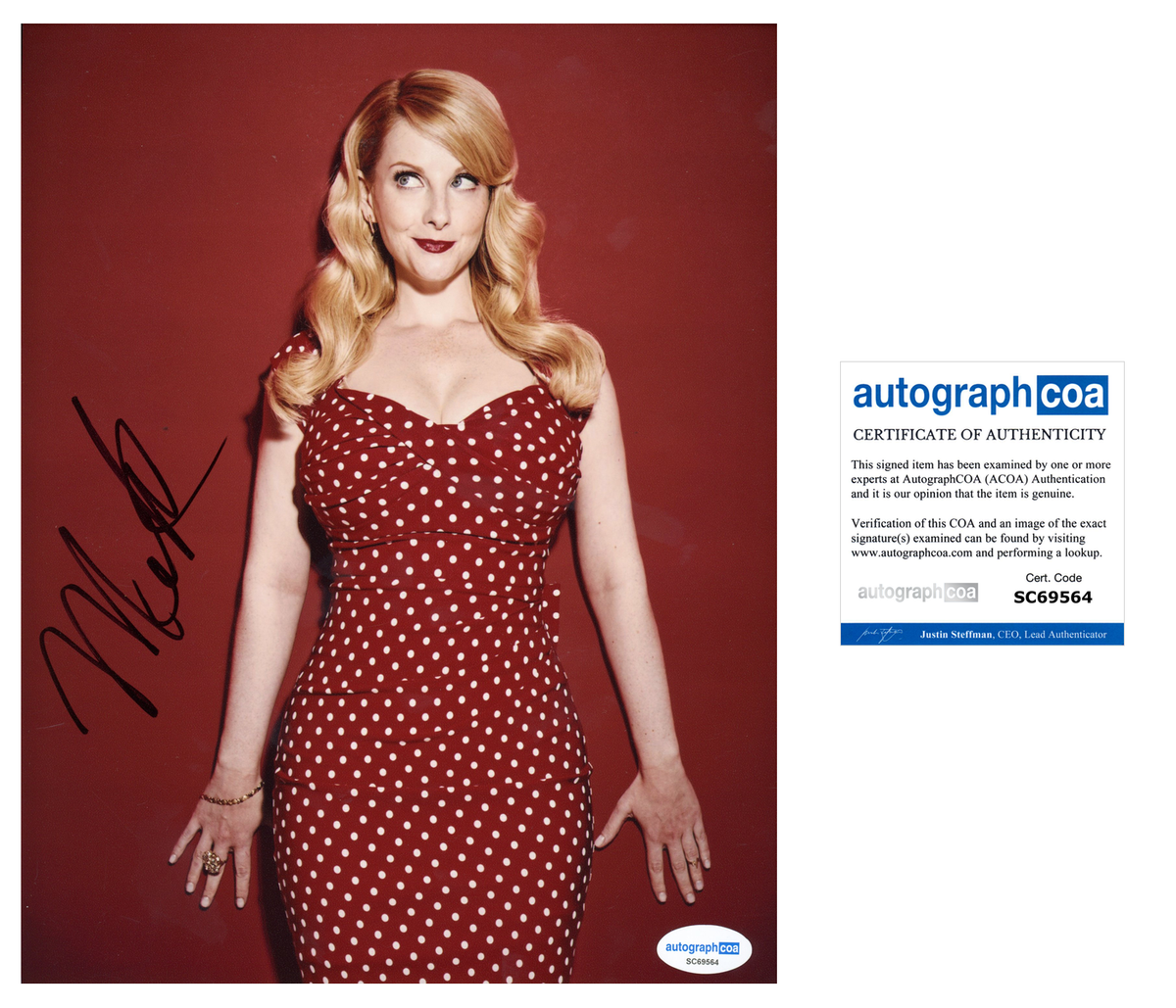 Melissa Rauch Big Bang Theory Signed Autograph 8x10 Photo ACOA | Outlaw ...