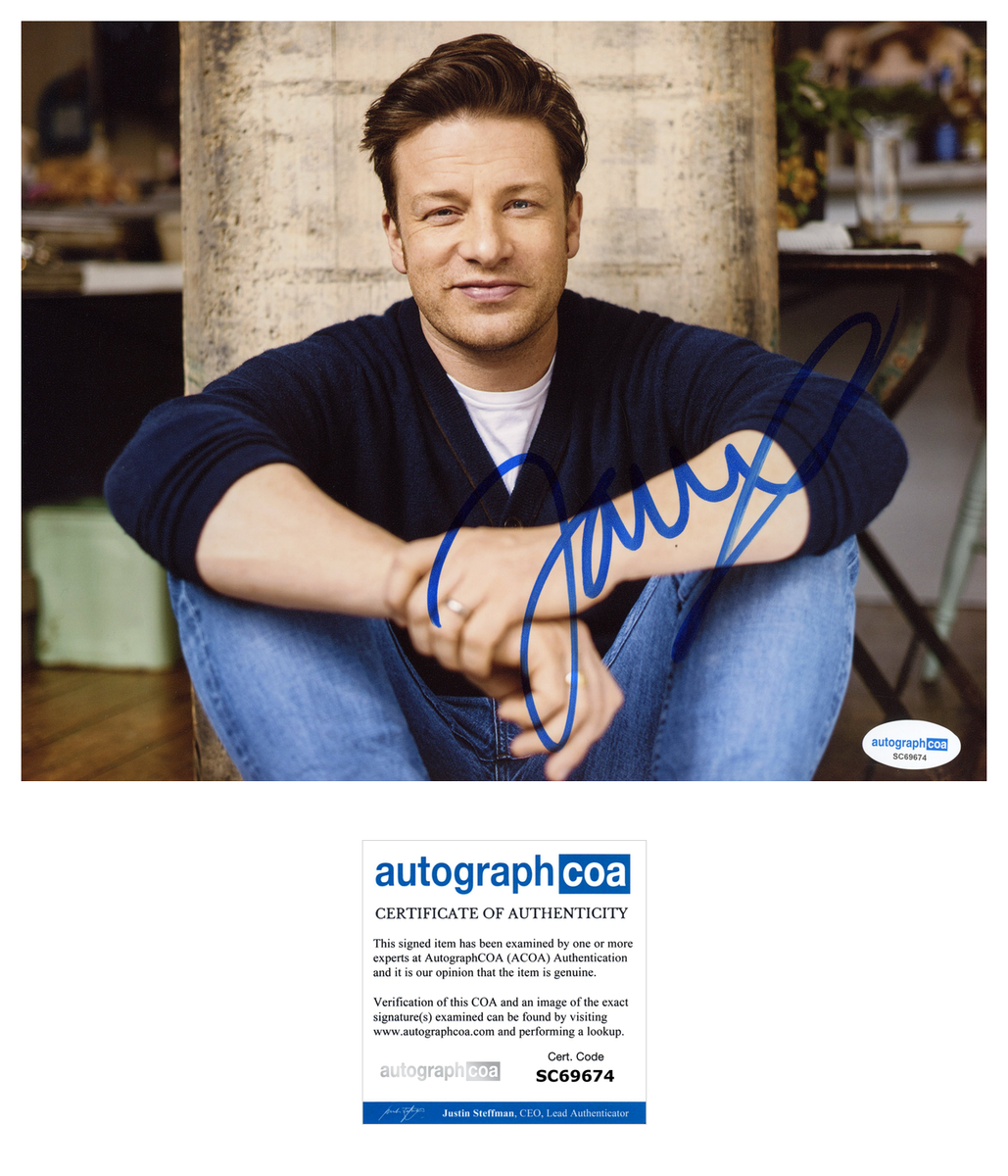 Chef Jamie Oliver Signed Autograph 8x10 Photo ACOA | Outlaw Hobbies ...