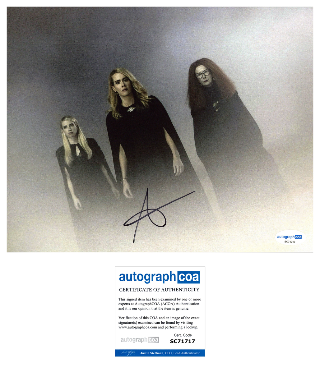 Sarah Paulson American Horror Story Signed Autograph 8x10 Photo ACOA ...