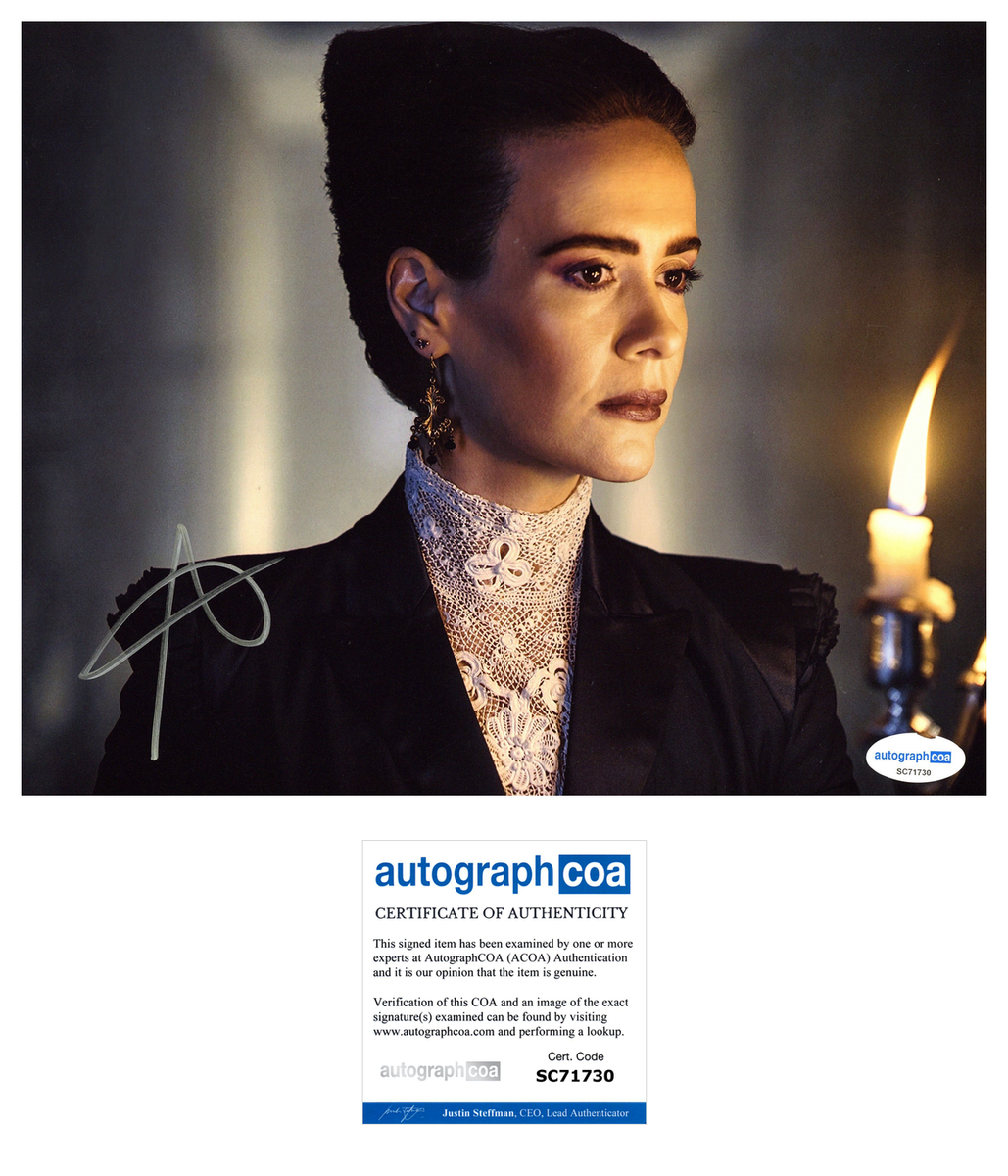 Sarah Paulson American Horror Story Signed Autograph 8x10 Photo ACOA ...