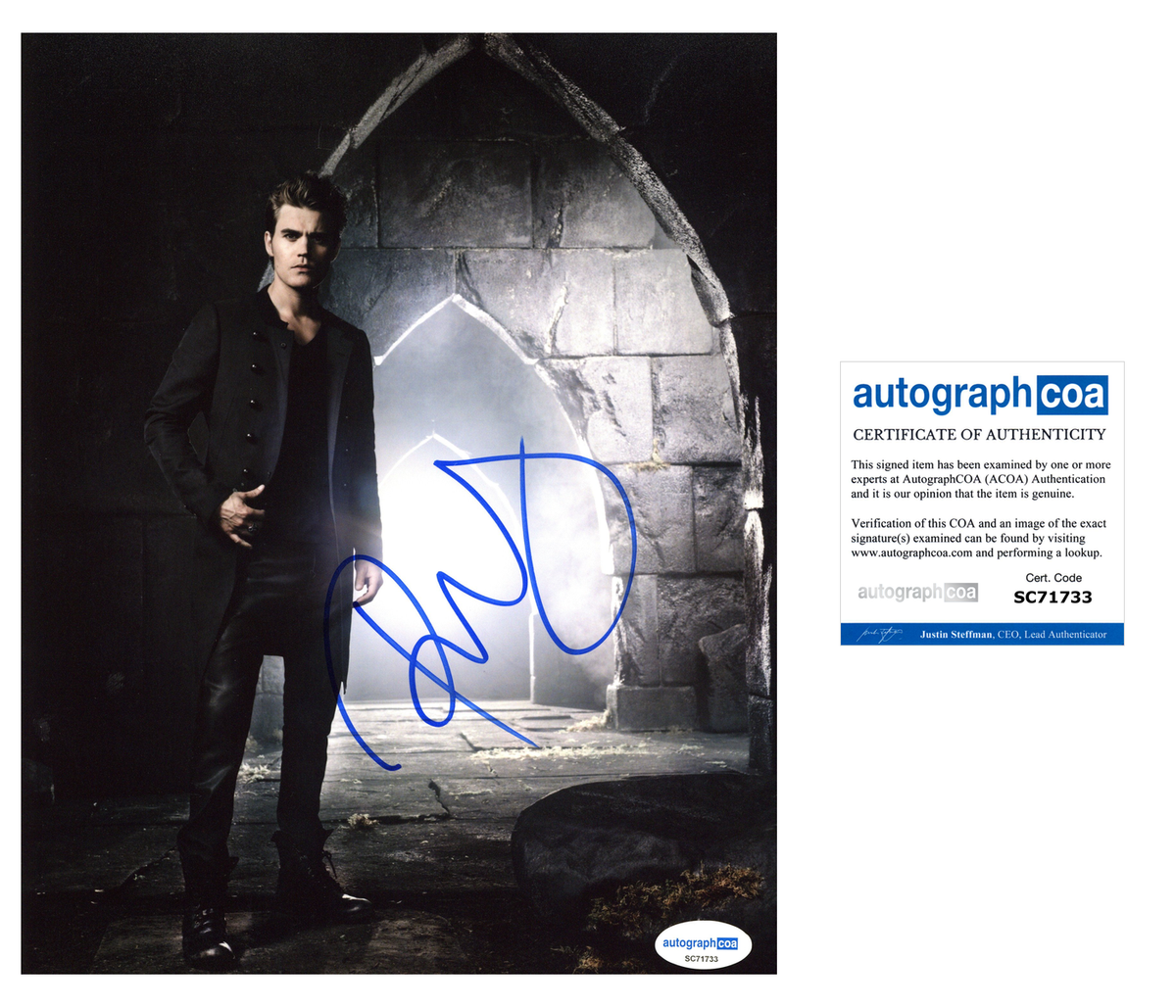 Paul Wesley Vampire Diaries Signed Autograph 8x10 Photo ACOA | Outlaw ...