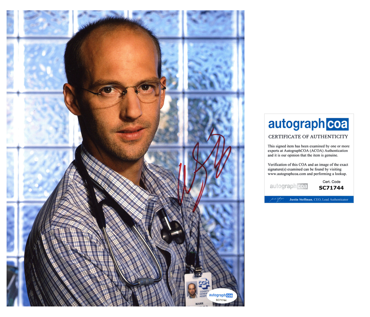 Anthony Edwards ER Signed Autograph 8x10 Photo ACOA | Outlaw Hobbies ...