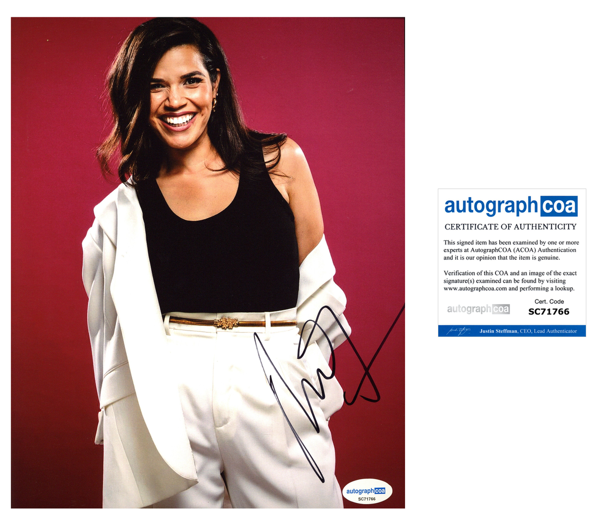 America Ferrera Barbie Signed Autograph 8x10 Photo ACOA | Outlaw ...