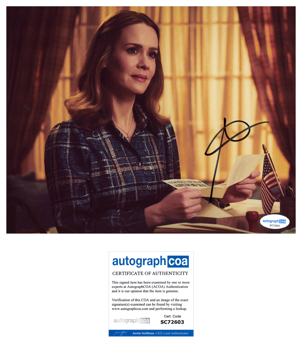Sarah Paulson American Horror Story Signed Autograph 8x10 Photo ACOA ...