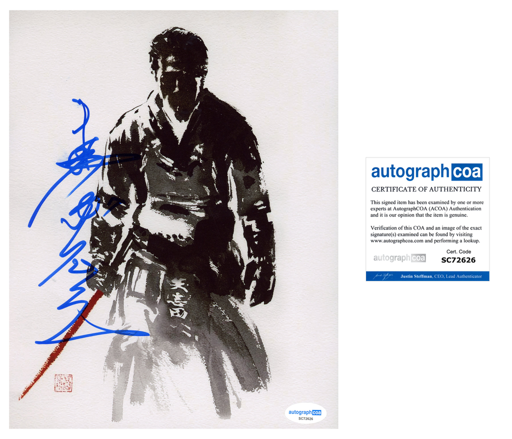 Hiroyuki Sanada Wolverine Signed Autograph 8x10 Photo ACOA | Outlaw ...