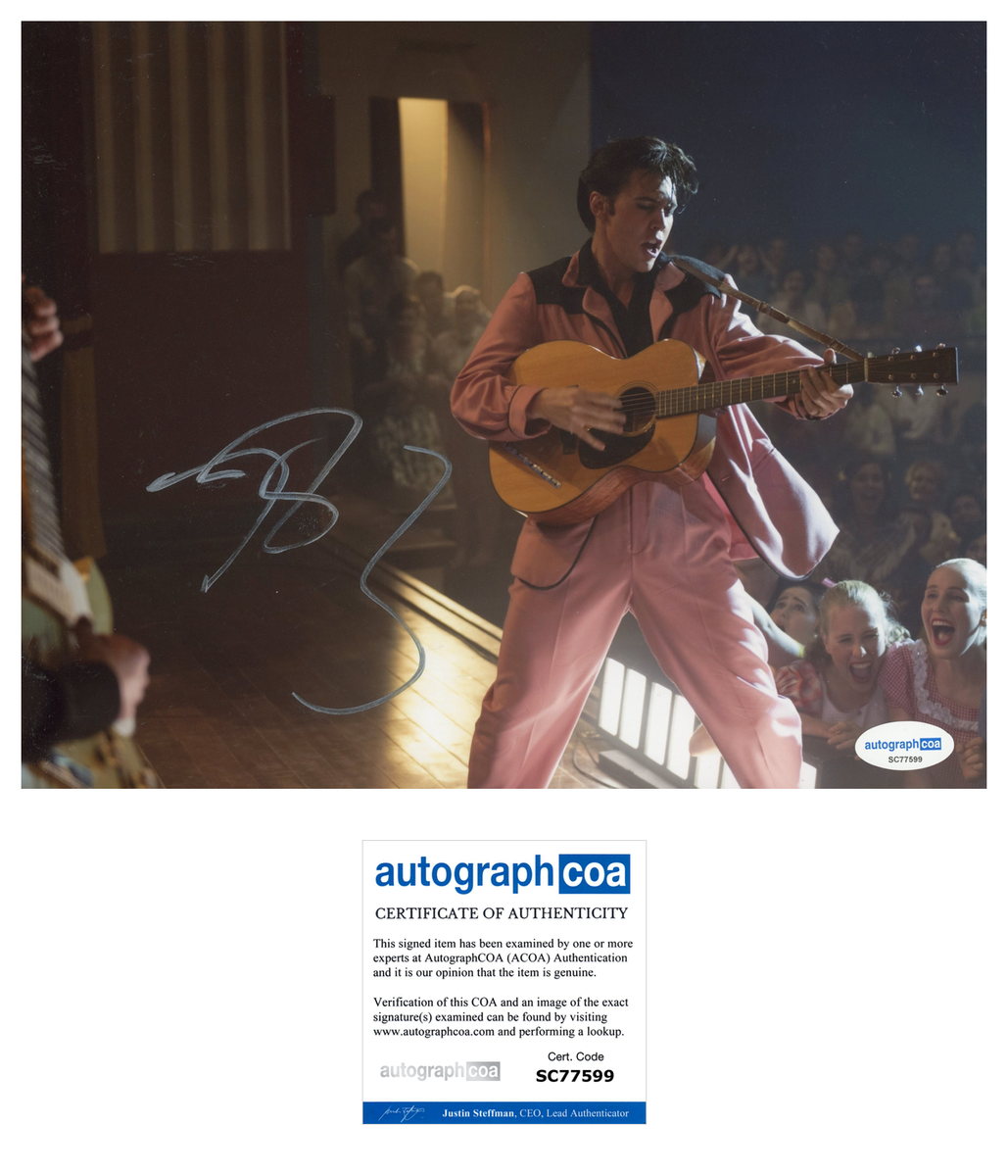 Austin Butler Elvis Signed Autograph 8x10 Photo ACOA | Outlaw Hobbies ...