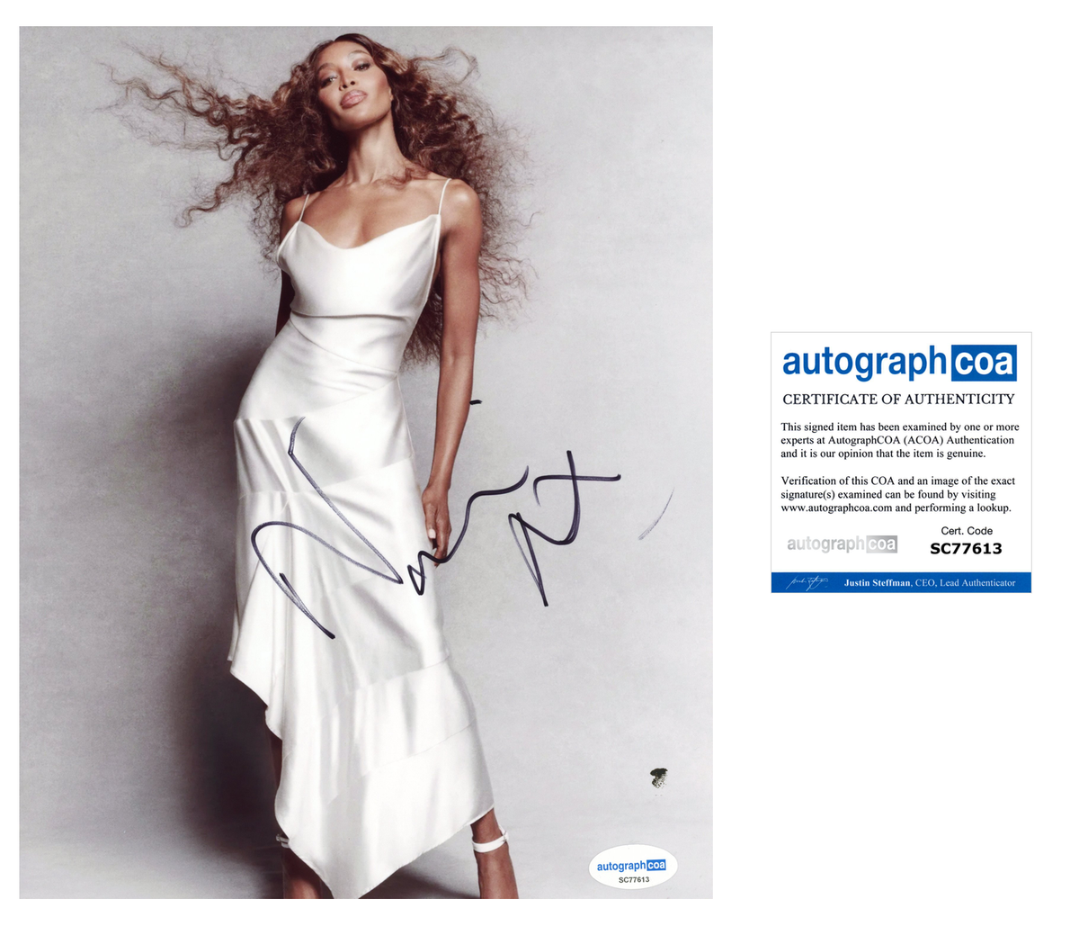 Naomi Campbell Sexy Signed Autograph 8x10 Photo ACOA | Outlaw Hobbies ...