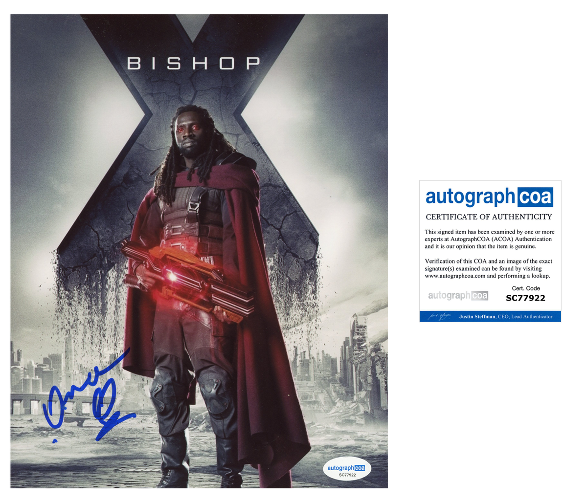 Omar Sy X-Men Signed Autograph 8x10 Photo ACOA | Outlaw Hobbies ...