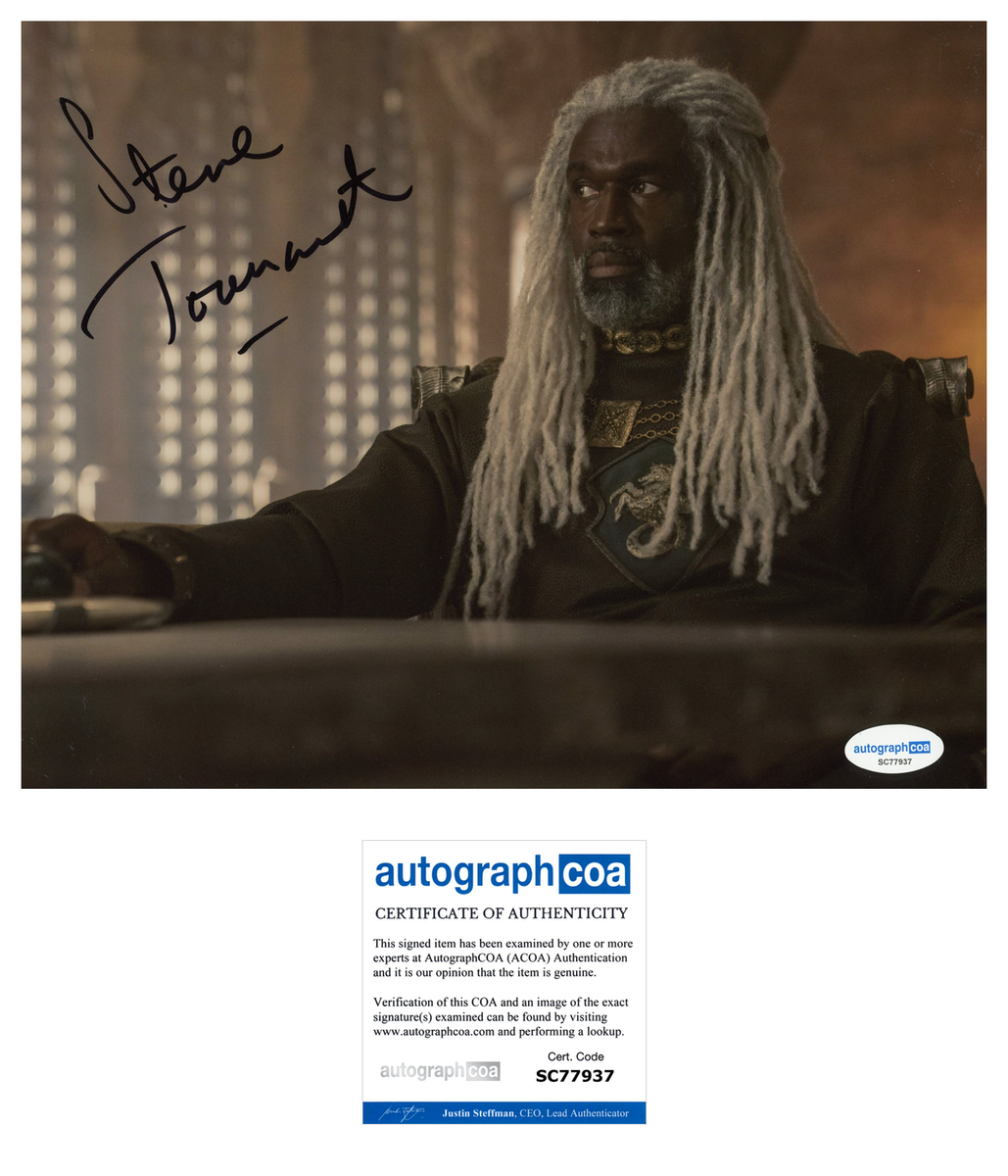 Steve Toussaint House of Dragon Signed Autograph 8x10 Photo ACOA ...