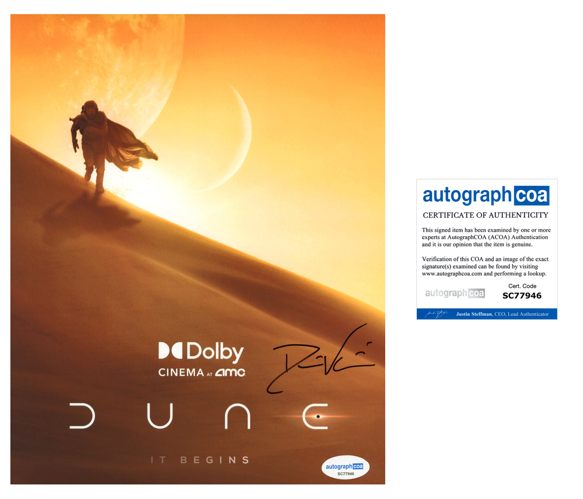 Denis Villeneuve Dune Signed Autograph 8x10 Photo ACOA | Outlaw Hobbies ...