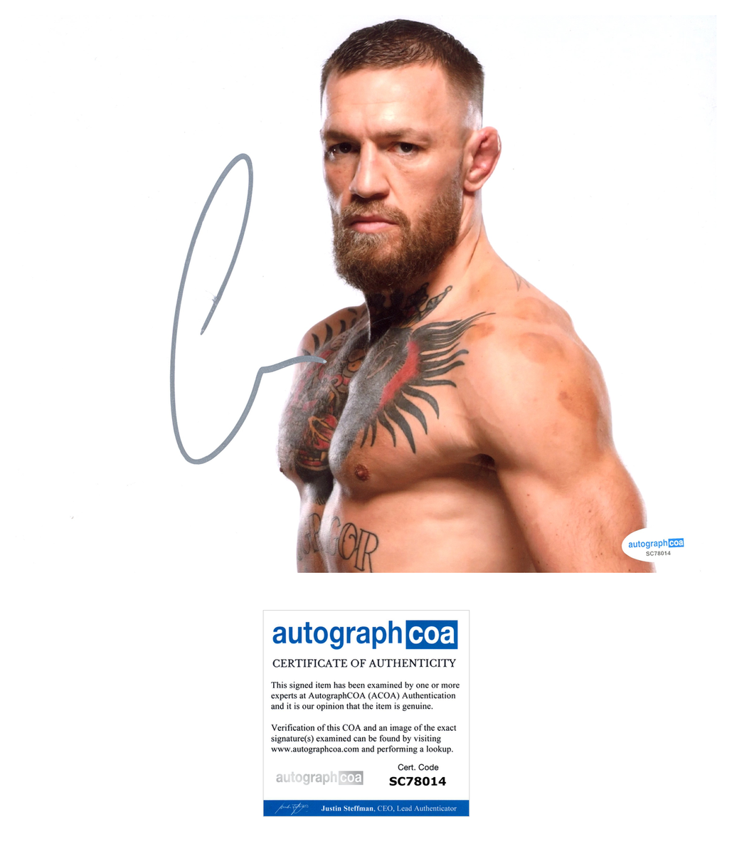 Conor McGregor UFC Signed Autograph 8x10 Photo ACOA | Outlaw Hobbies ...