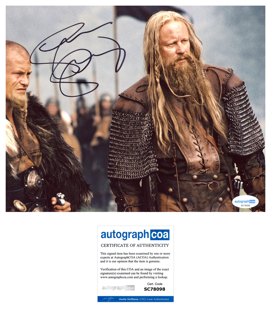 Stellan Skarsgard King Arthur Signed Autograph 8x10 Photo ACOA | Outlaw ...