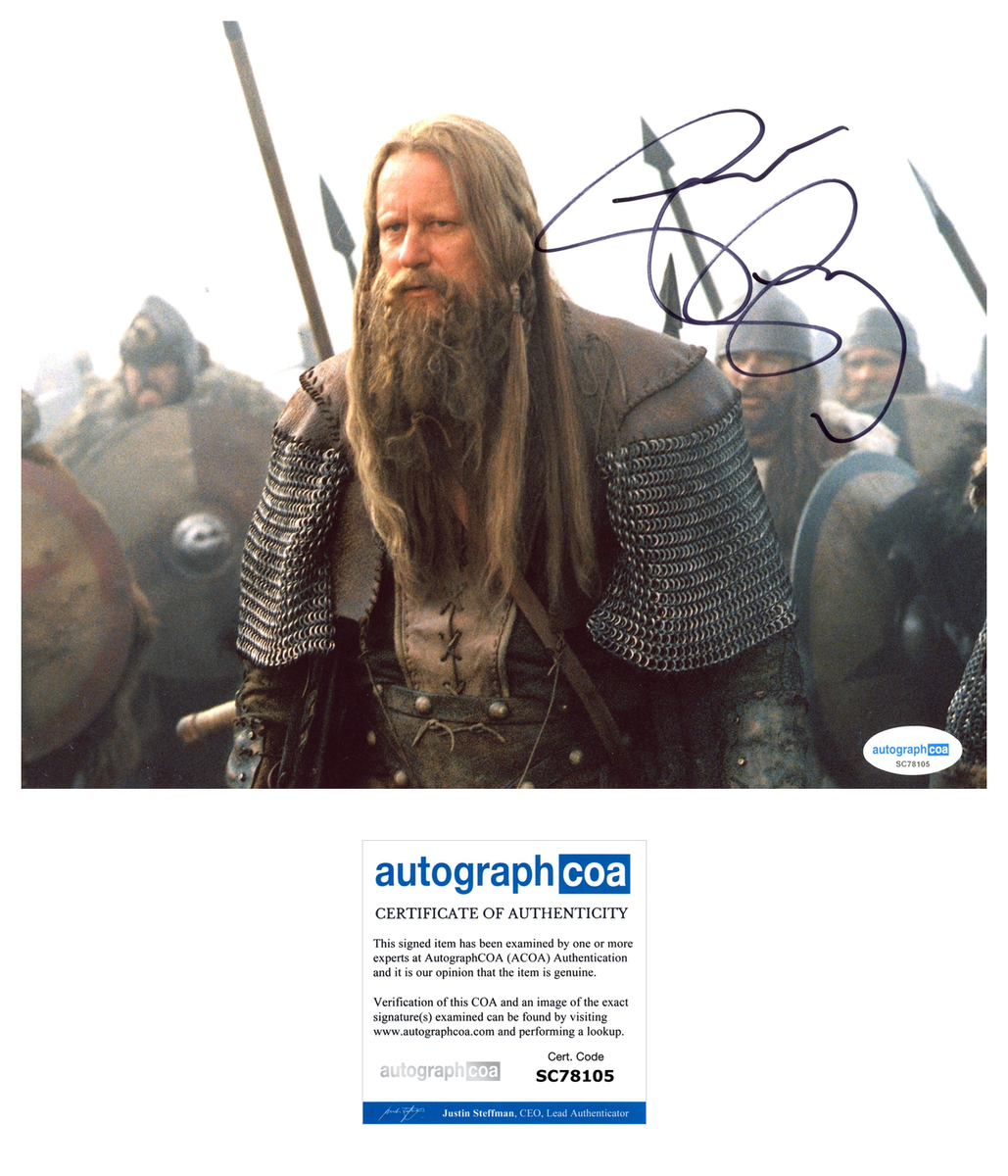 Stellan Skarsgard King Arthur Signed Autograph 8x10 Photo ACOA | Outlaw ...