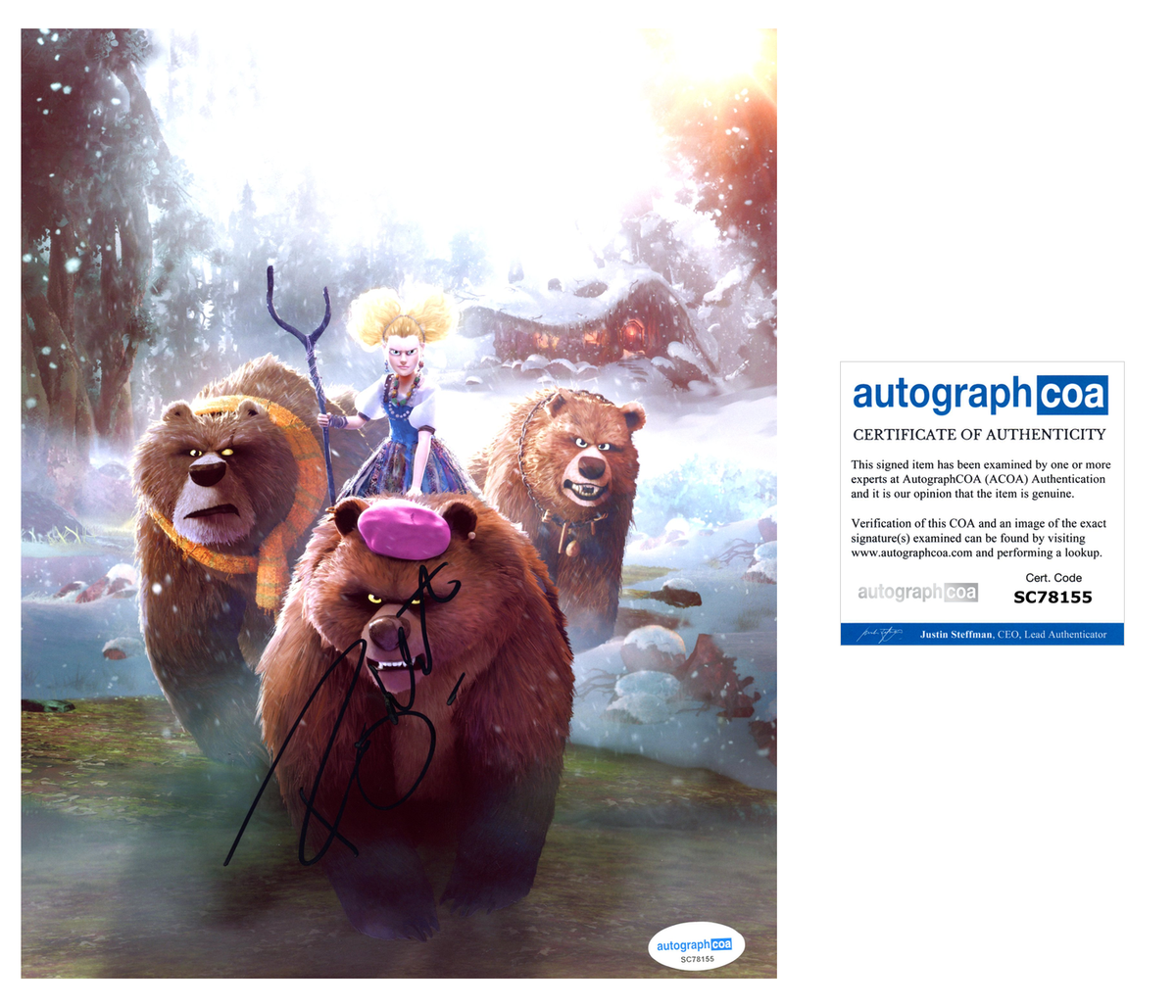 Ray Winstone Puss in Boots Signed Autograph 8x10 Photo ACOA | Outlaw ...