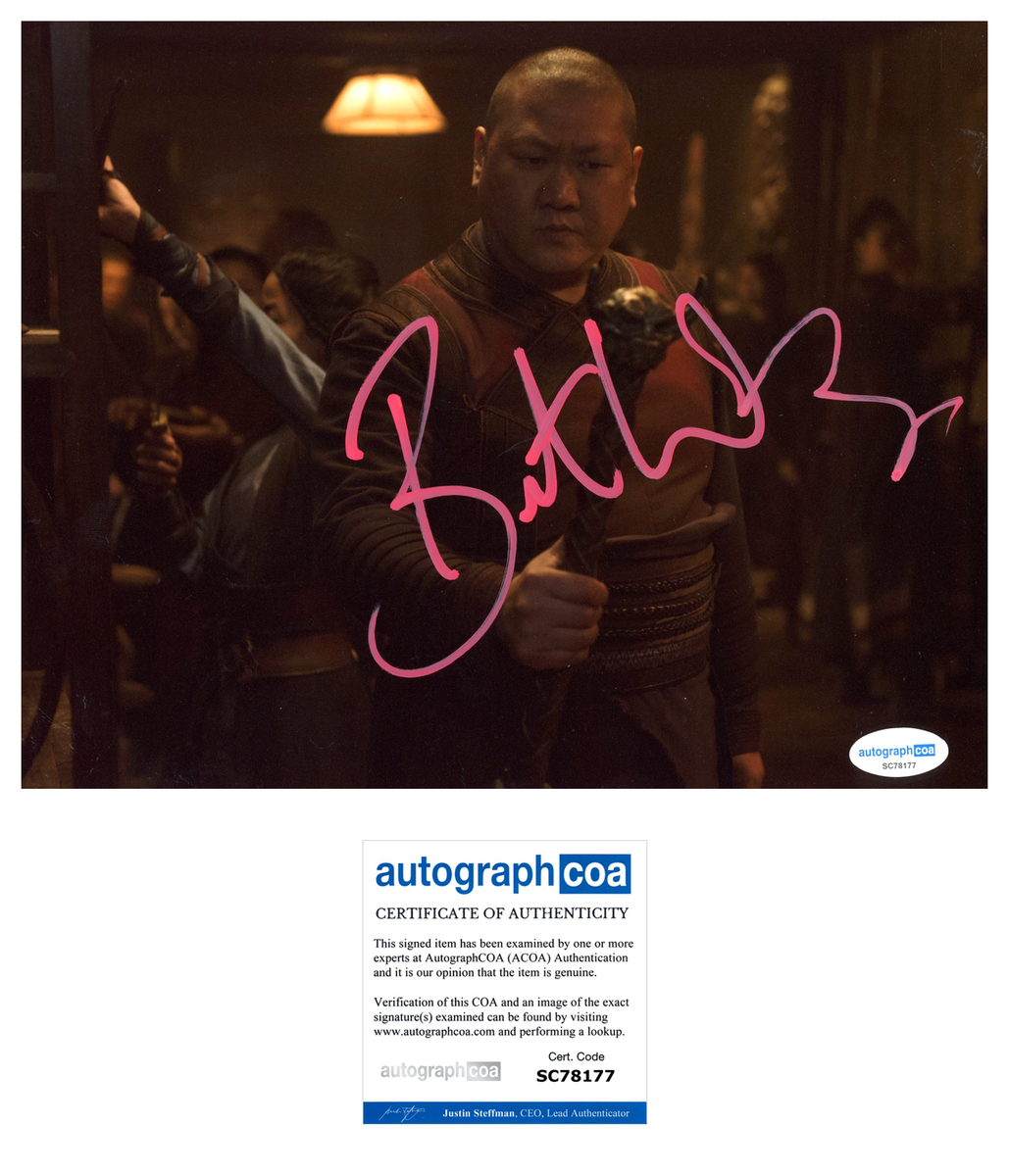 Benedict Wong Doctor Strange Signed Autograph 8x10 Photo ACOA | Outlaw ...