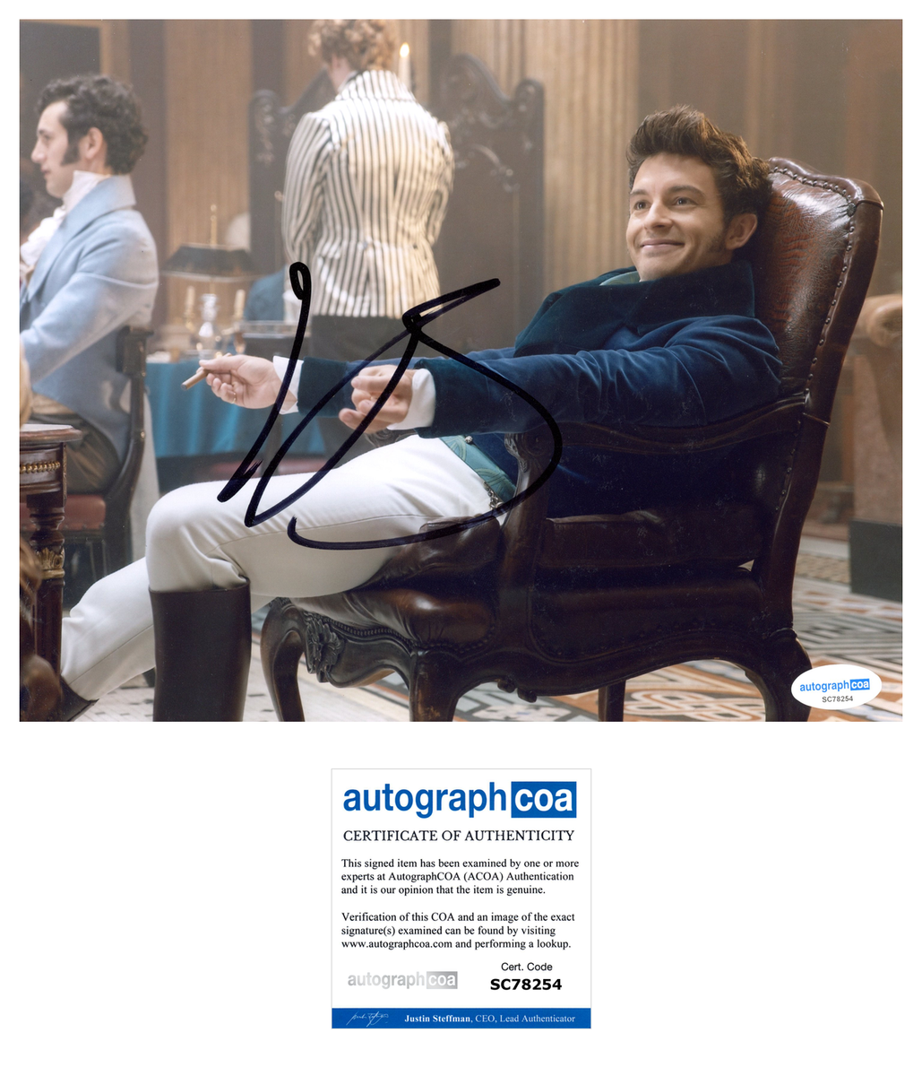Jonathan Bailey Bridgerton Signed Autograph 8x10 Photo ACOA | Outlaw ...