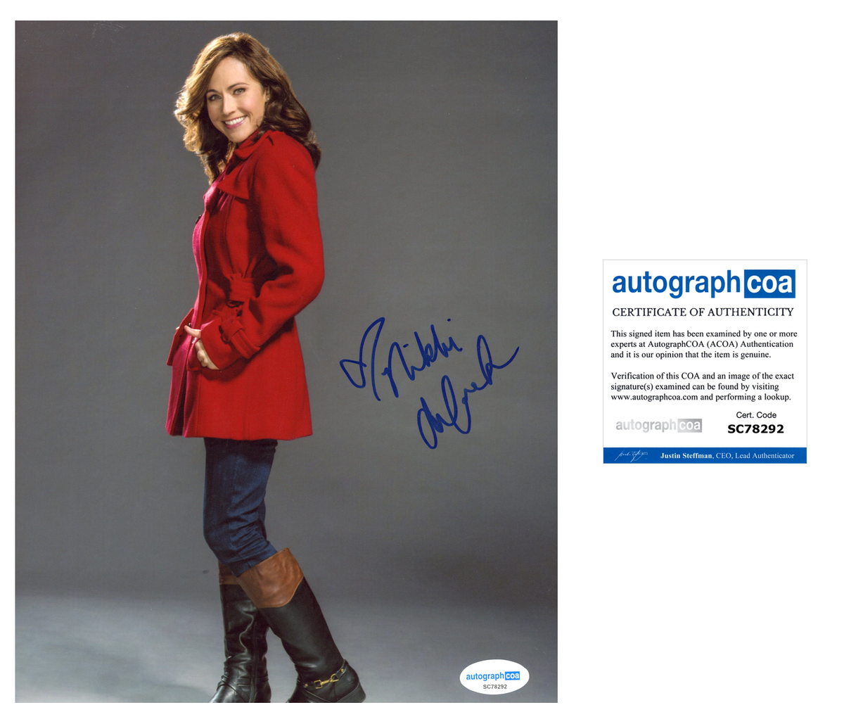 Nikki DeLoach Hallmark Signed Autograph 8x10 Photo ACOA | Outlaw ...