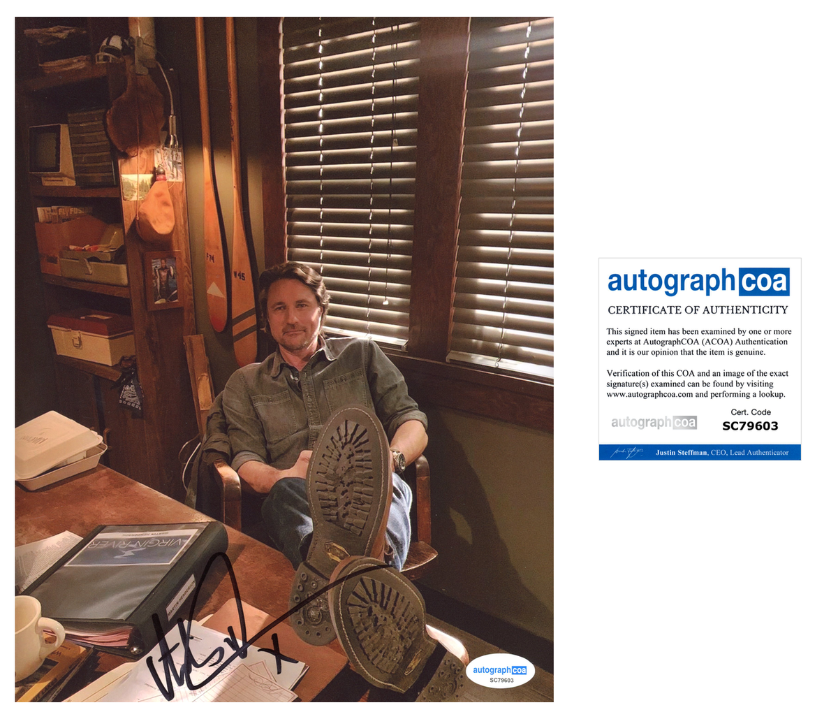 Martin Henderson Virgin River Signed Autograph 8x10 Photo ACOA | Outlaw ...