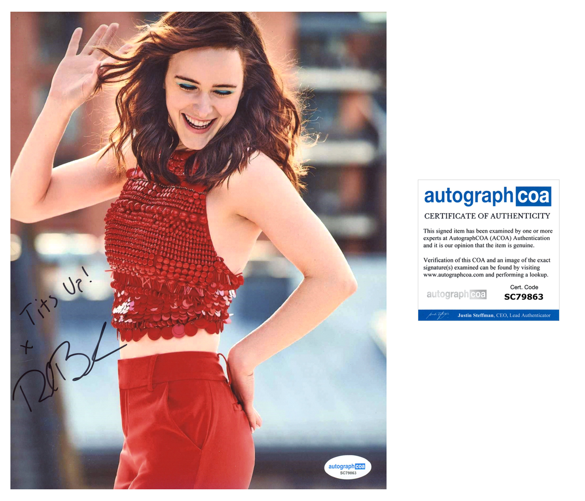 Rachel Brosnahan Sexy Signed Autograph 8x10 Photo ACOA | Outlaw Hobbies ...