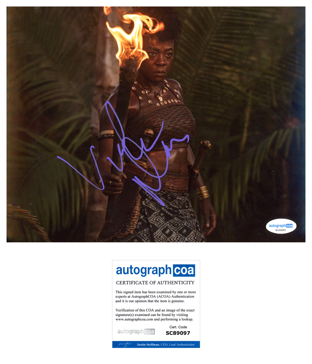 Viola Davis Woman King Signed Autograph 8x10 Photo ACOA | Outlaw ...