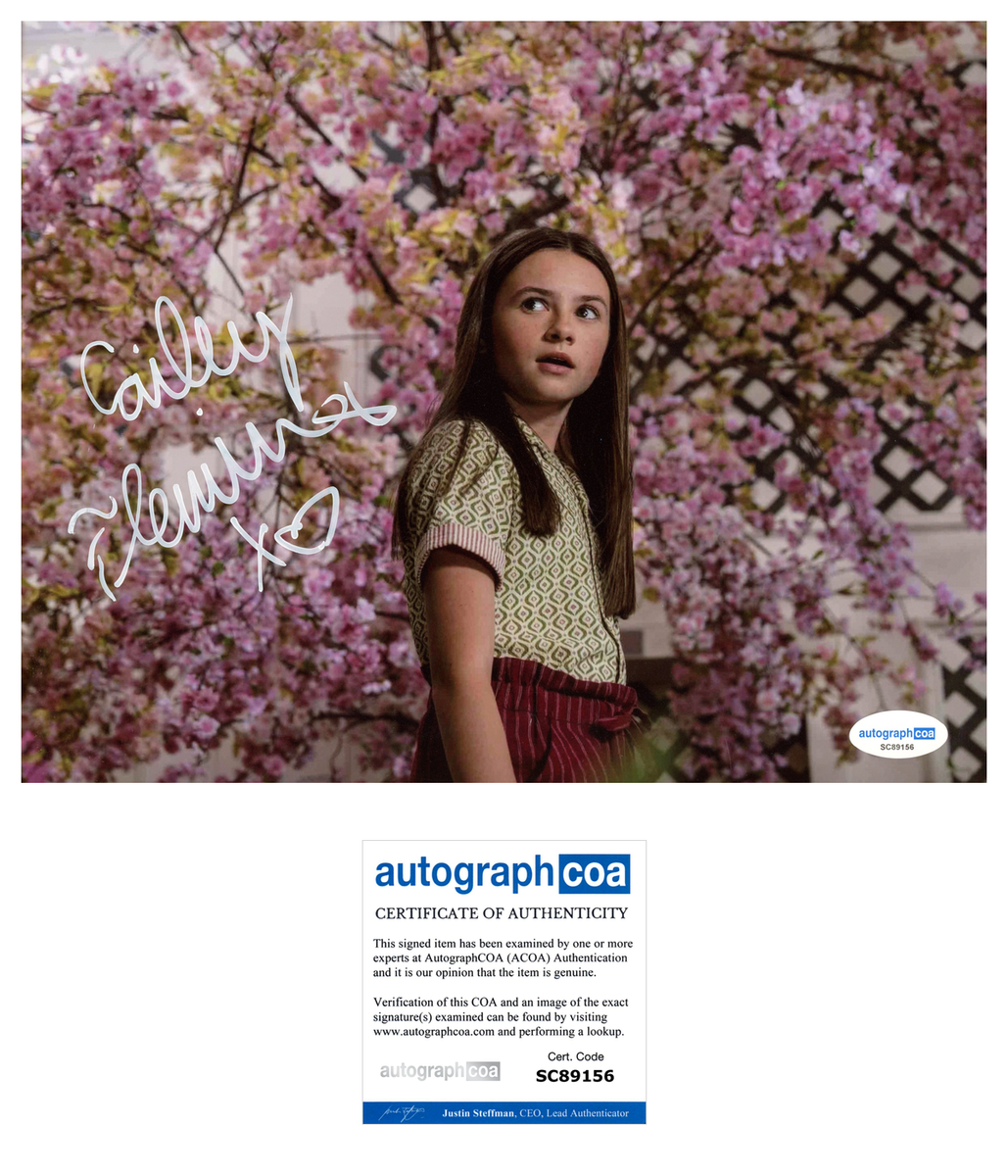 Cailey Fleming Walking Dead Signed Autograph 8x10 Photo ACOA | Outlaw ...