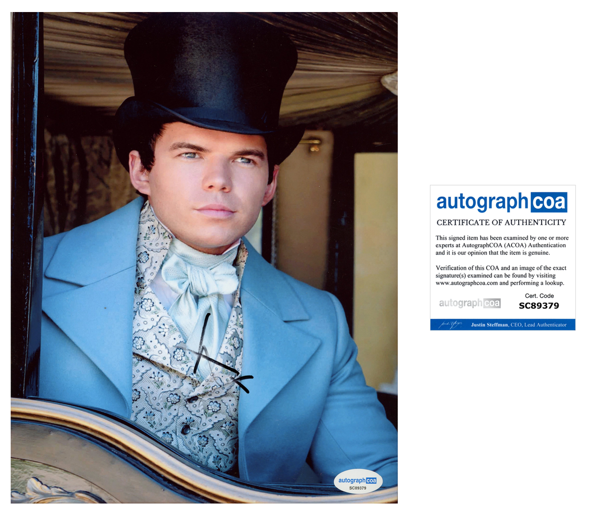 Luke Newton Bridgerton Signed Autograph 8x10 Photo ACOA | Outlaw ...