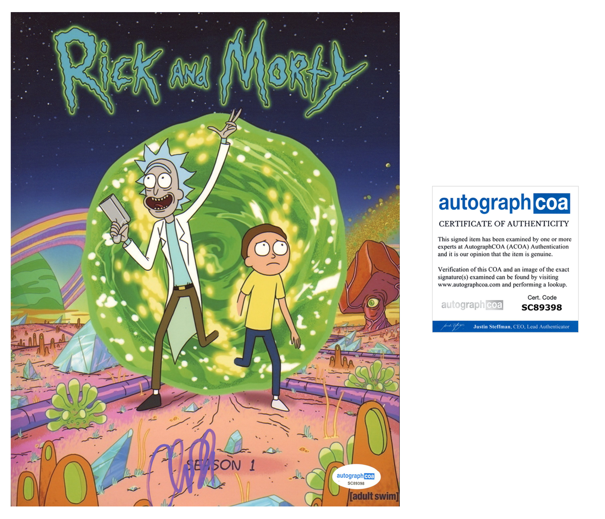 Chris Parnell Rick Morty Signed Autograph 8x10 Photo ACOA | Outlaw ...