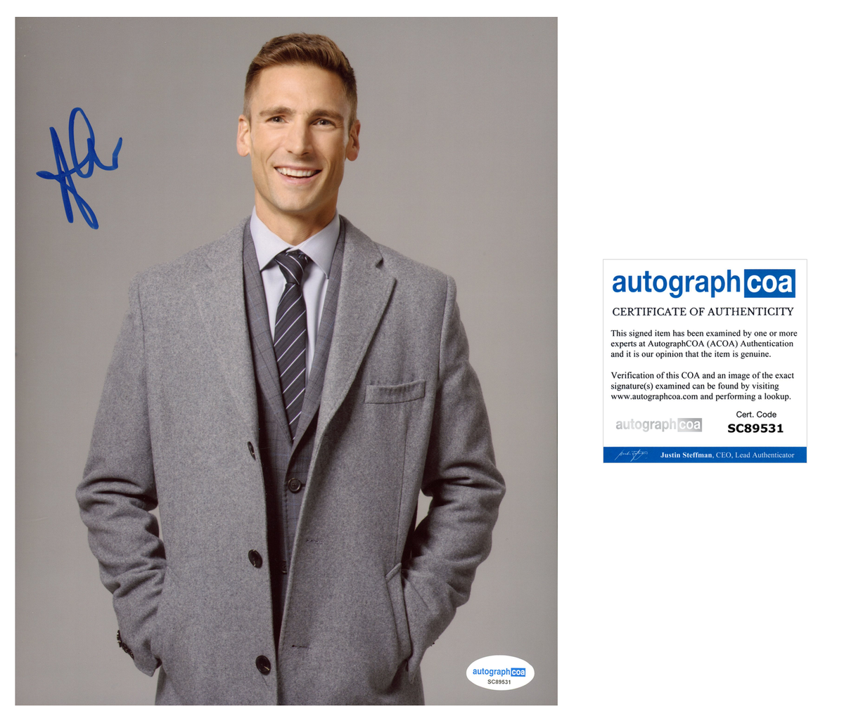 Andrew Walker Hallmark Signed Autograph 8x10 Photo ACOA | Outlaw ...