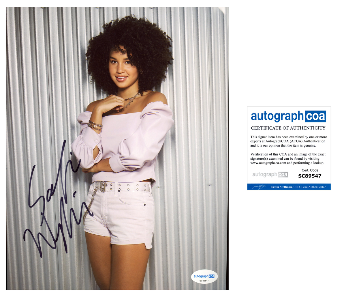 Sofia Wylie High School Musical Signed Autograph 8x10 Photo ACOA ...