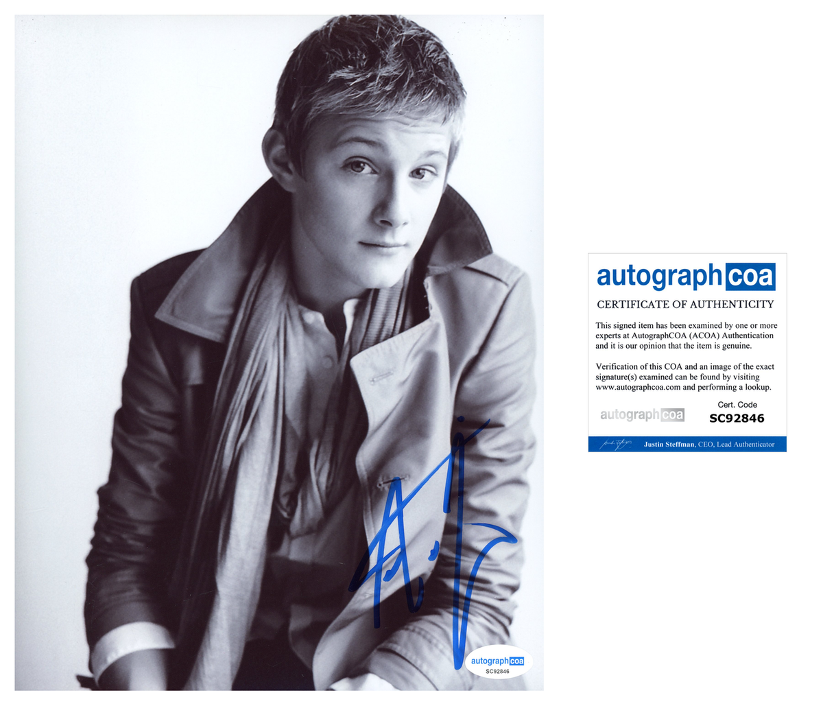 Alexander Ludwig Hunger Games Signed Autograph 8x10 Photo ACOA | Outlaw ...