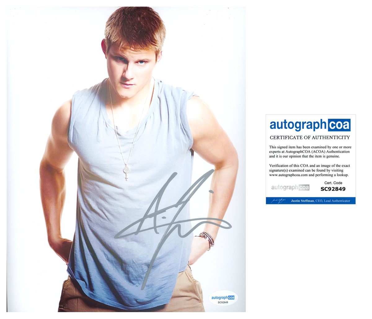 Alexander Ludwig Hunger Games Signed Autograph 8x10 Photo ACOA | Outlaw ...