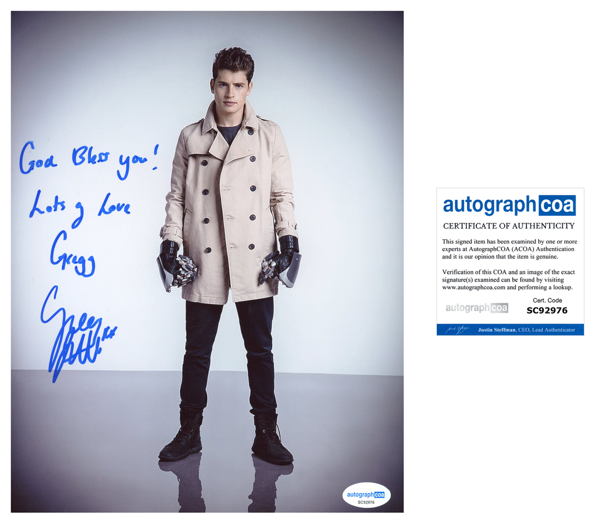 Gregg Sulkin Runaways Signed Autograph 8x10 Photo ACOA | Outlaw Hobbies ...