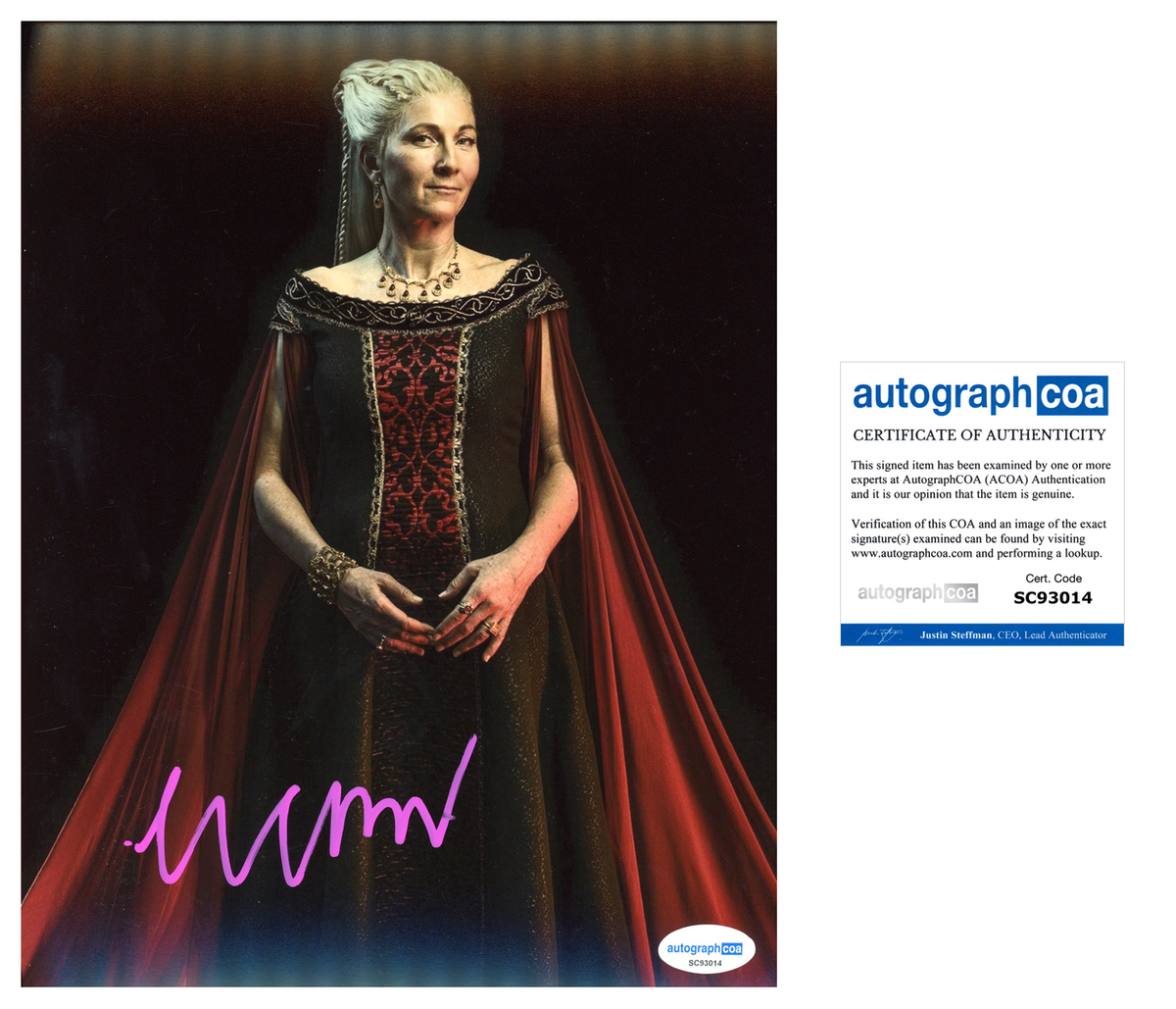 Eve Best House of Dragon Signed Autograph 8x10 Photo ACOA | Outlaw ...