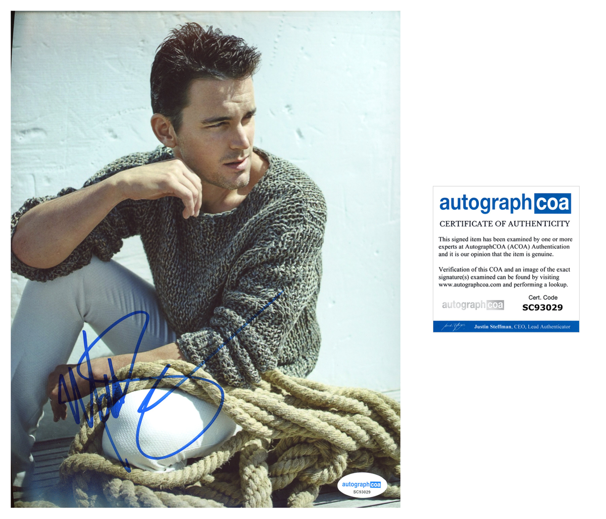 Matt Bomer Signed Autograph 8x10 Photo ACOA | Outlaw Hobbies Authentic ...
