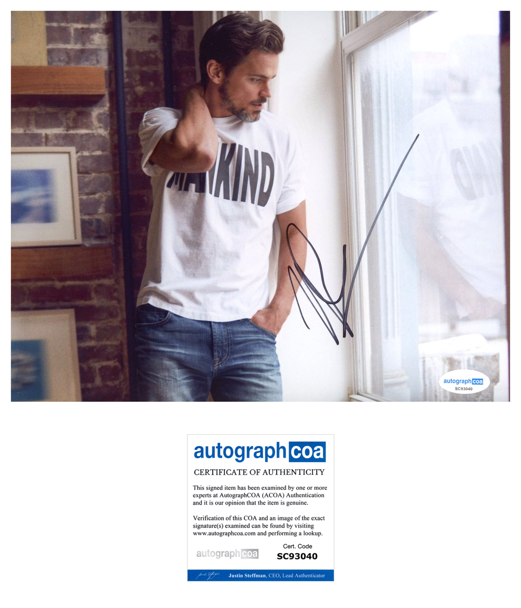 Matt Bomer Magic Mike Signed Autograph 8x10 Photo ACOA | Outlaw Hobbies ...