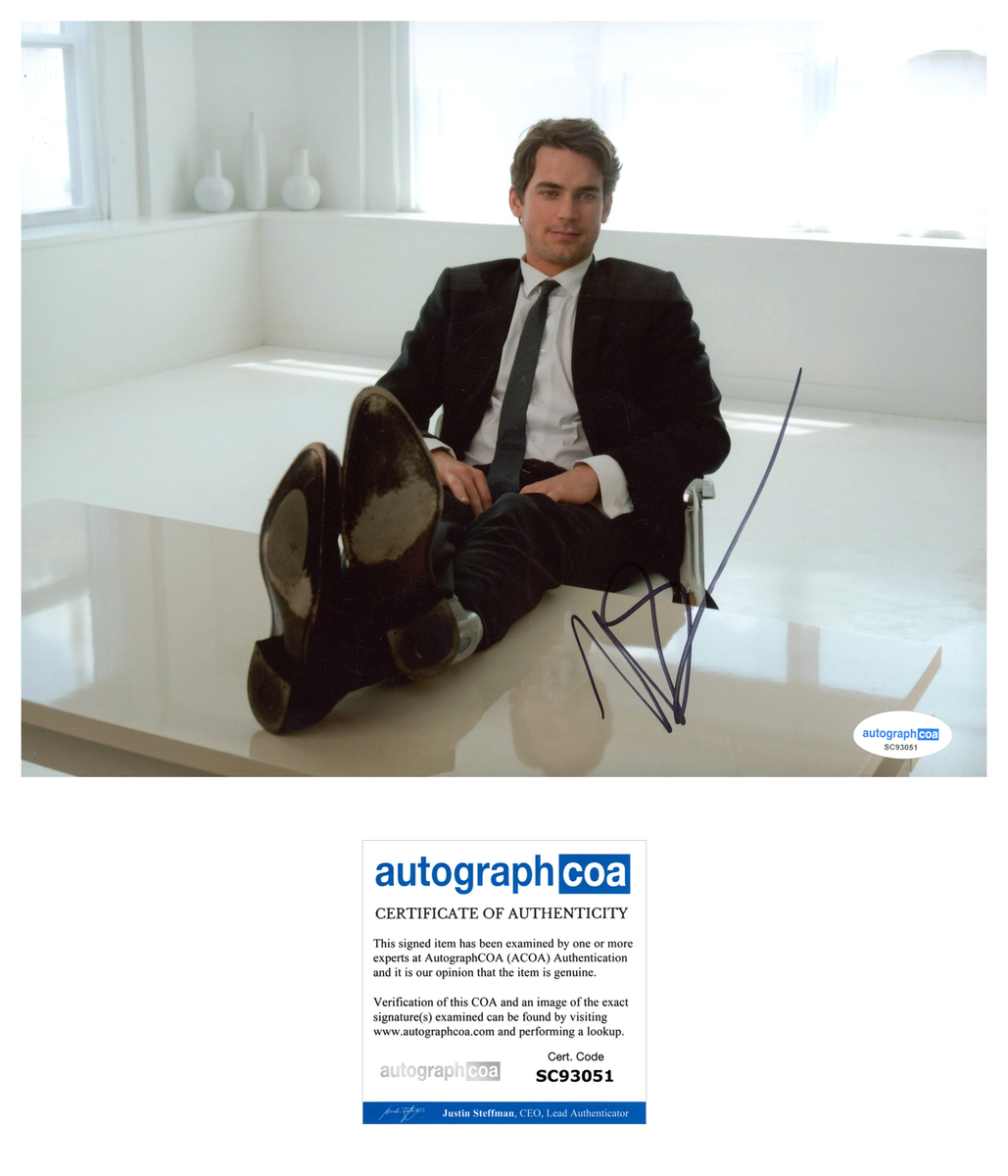Matt Bomer Signed Autograph 8x10 Photo ACOA | Outlaw Hobbies Authentic ...