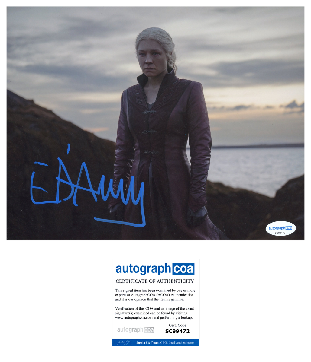 Emma D'Arcy House of the Dragon Signed Autograph 8x10 Photo ACOA ...