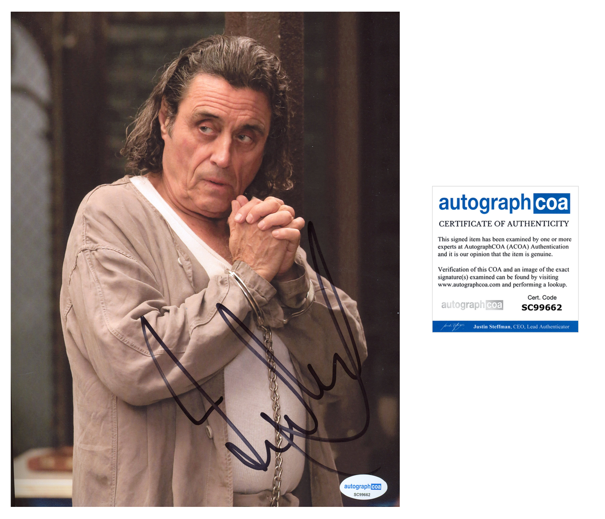 Ian McShane American Gods Signed Autograph 8x10 Photo ACOA | Outlaw ...
