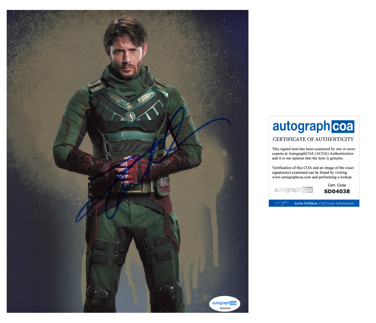 Jensen Ackles The Boys Signed Autograph 8x10 Photo ACOA | Outlaw ...