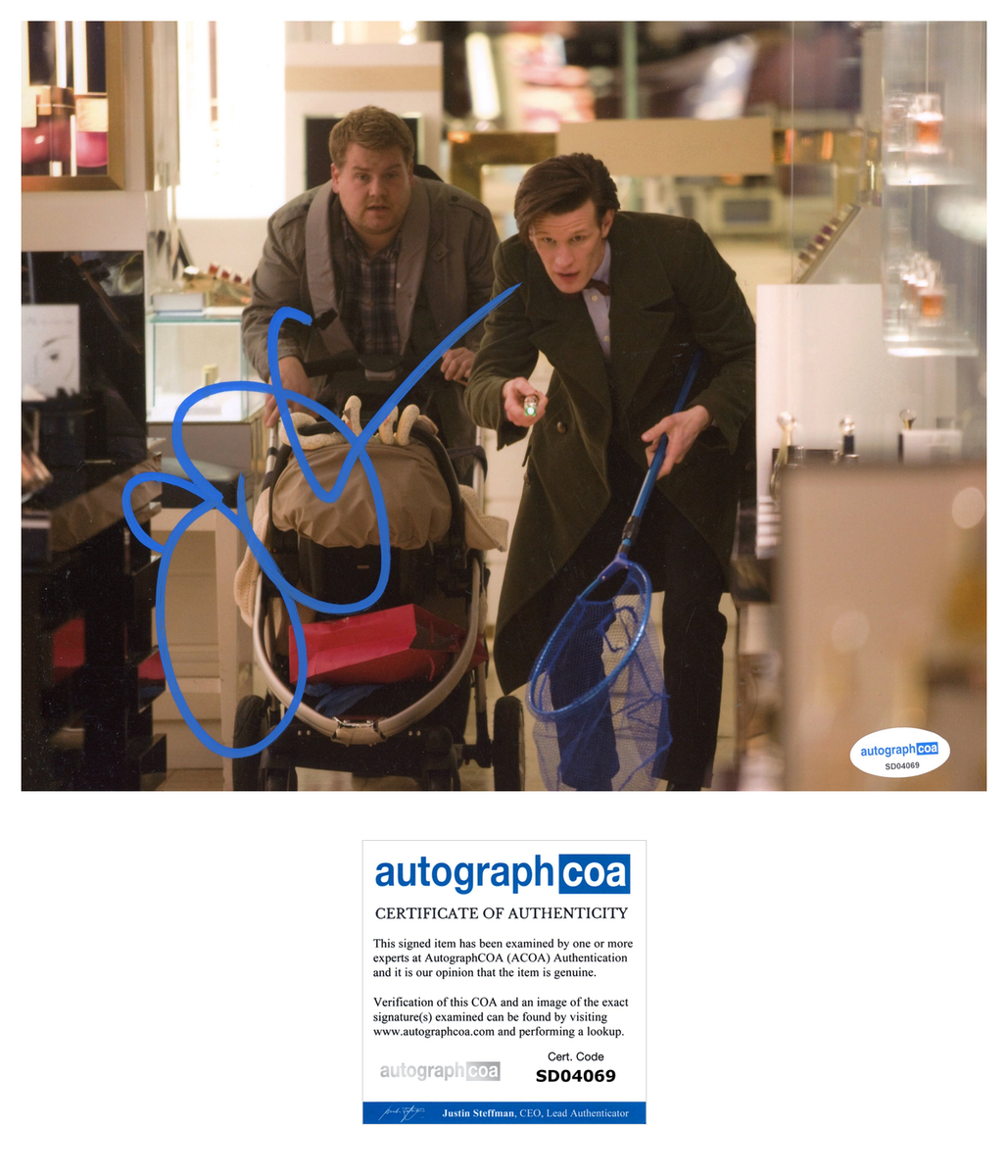 James Corden Doctor Who Signed Autograph 8x10 Photo ACOA | Outlaw ...