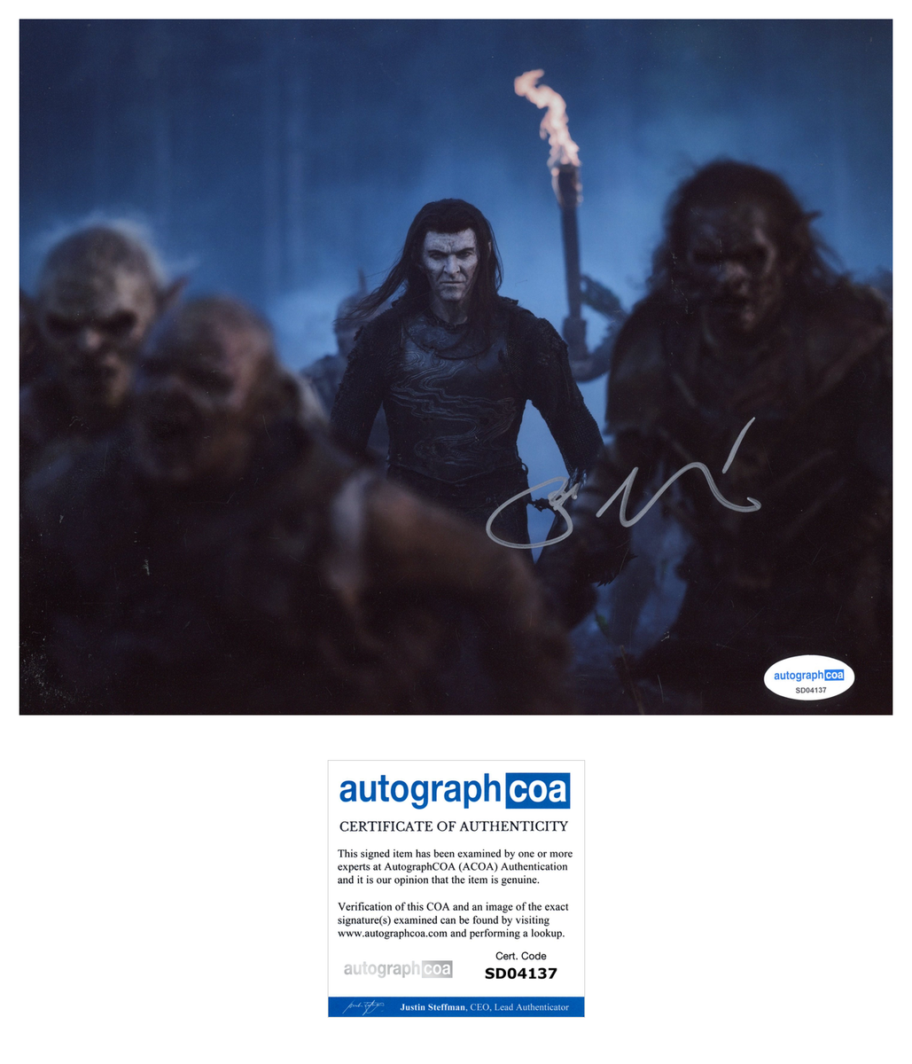 Sam Hazeldine Rings of Power Signed Autograph 8x10 Photo ACOA | Outlaw ...