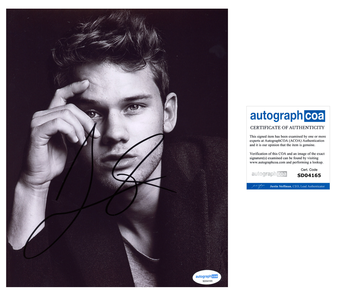 Jeremy Irvine Great Expectations Signed Autograph 8x10 Photo ACOA ...